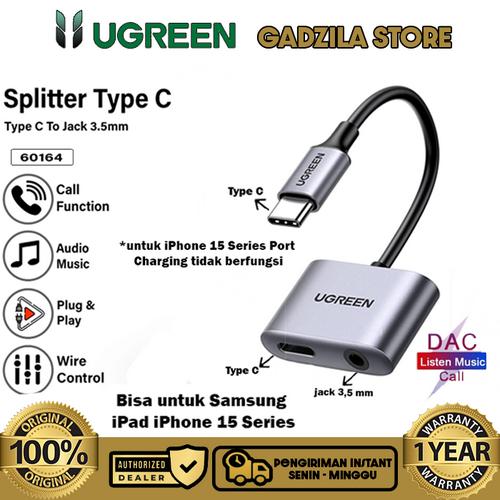 Jual UGREEN Adaptor Converter Type C To Jack 3.5mm DAC Samsung iPad Pro ...