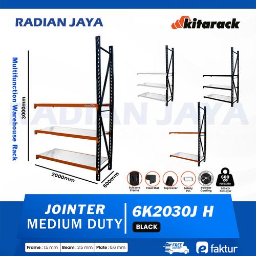 Promo Rak Gudang Besi 600kg 3 Meter Rack Gudang 4 Susun Jointer Rak ...
