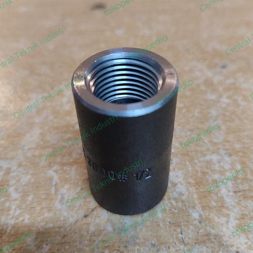 Jual Socket 1/2" inch Besi Class 3000 Coupling Carbon Steel Drat NPT ...