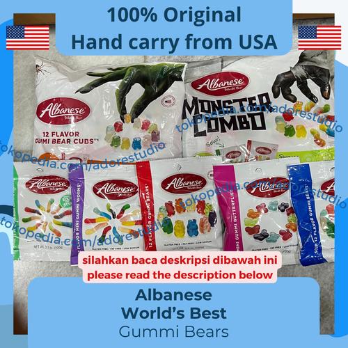 Jual Albanese World's Best Gummi Bears Gummy Bears 100% Original USA ...