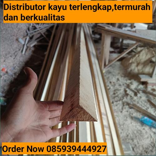 Jual Lis kayu segitiga ukuran 2x2x4 meter , chamfer kayu, champer kayu ...
