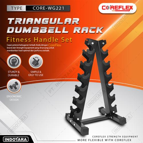 Promo Triangular Dumbbell Rack / Rack Dumbbell Segitiga Coreflex CORE ...