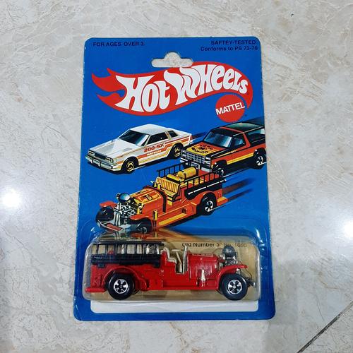 Jual Hotwheels Old Number 5 Fire Fighter 30th years series Full besi ...
