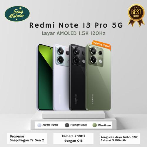 Promo Redmi Note 13 Pro 5G (8GB/256GB)|(12GB/512GB)| Snapdragon 7s Gen ...