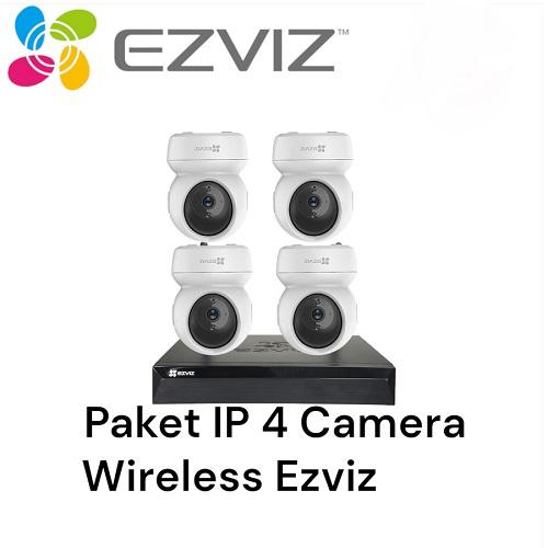Jual Paket Cctv Wifi 4 Camera IP 1080P Full Wireless EZVIZ NVR Kit ...