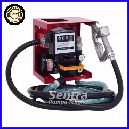 Jual Pompa transfer Solar Fuel pump dispenser 220V Flowmeter Minyak 1 ...