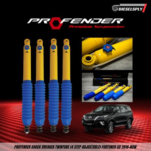 Jual Shock Breaker Profender Twintube (4 Step Adjustable) / Skok Depan Belakang New Fortuner ...