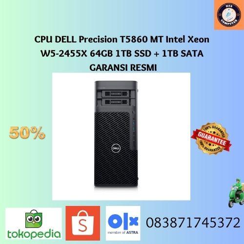 Jual CPU DELL Precision T5860 MT Intel Xeon W5-2455X 64GB 1TB SSD + 1TB ...