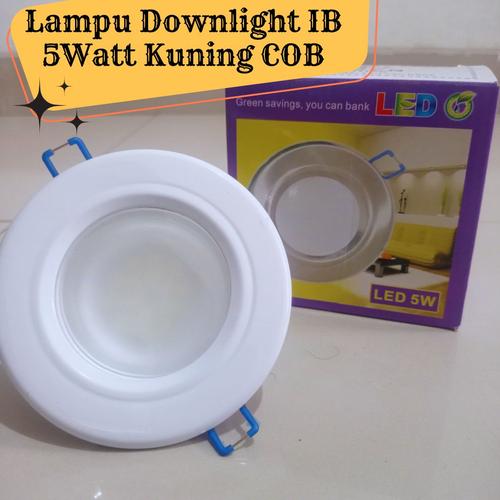 Jual LAMPU DOWNLIGHT LED 5 WATT COB PUTIH LAMPU PANEL LED 5W TIPIS ...