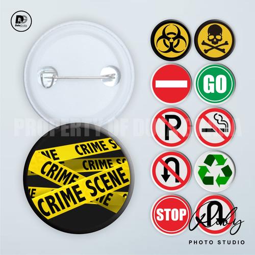 Jual [PIN PRESS] TRAFFIC SIGN WARNING Pin Bros Aksesoris Souvenir ...
