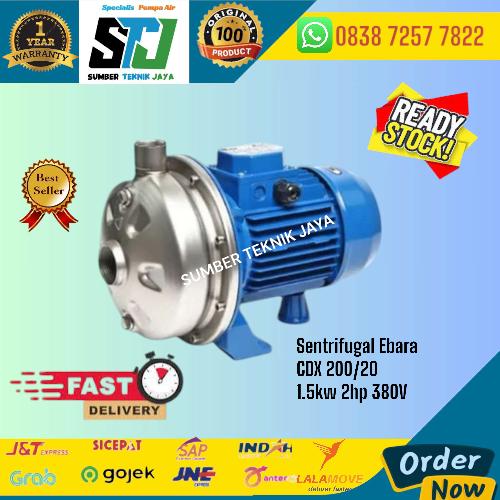 Jual Pompa EBARA CDX 200/20 3Phase 380V Pompa Booster EBARA Stainless Stel - Jakarta Barat ...
