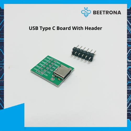 Jual USB Type C Female Board PCB DIP Adapter Connector - Long - Kab ...