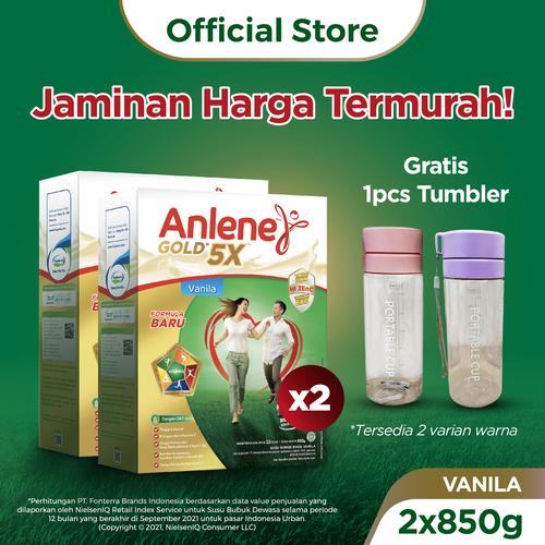 Promo Anlene Gold 5X Susu Bubuk Vanilla 2x850g-Free Gift - Spatula ...