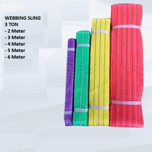 Jual Webbing Sling Belt 3 Ton x 2M 3M 4M 5M 6M Meter Tali Sabuk Webbing ...