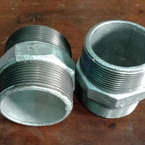 Jual DOBEL NEPEL GALVANIS 5 INCHI SOCKET SOK DRAT LUAR DOUBLE NEPPLE ...
