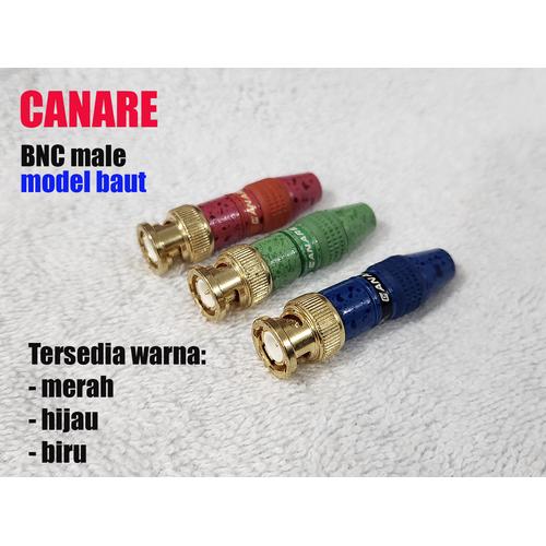 Jual jack bnc male canare-baut warna warni gold konektor jek jak ...