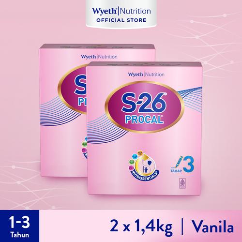 Promo S-26 Procal POUCH 1-3 Tahun Vanilla 1,4Kg x2pcs Cicil 0% 3x ...