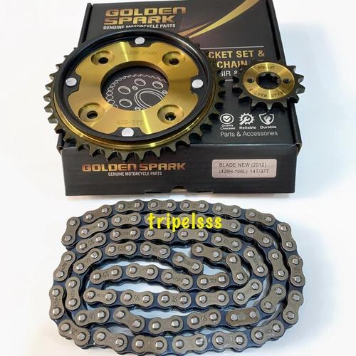 Jual Gear Gir Set + Rantai Blade new(2012)/Revo Absolute/Revo Fi 428 14 ...