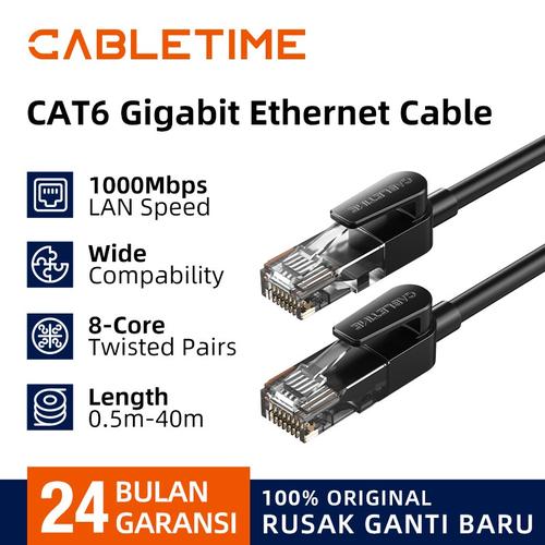Jual Kabel LAN RJ45 Cat 6 30M Gigabit Ethernet UTP Cable 1000Mbps ...