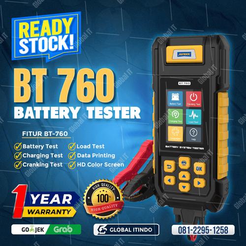 Jual AUTOOL BT760 8-30V ALAT TES AKI KENDARAAN DENGAN THERMAL PRINTER ...