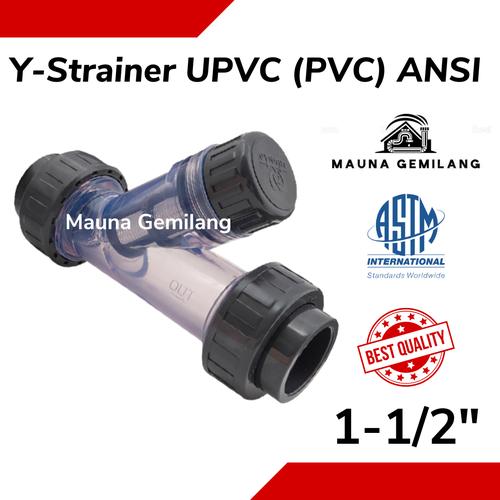 Jual True Union Y Strainer UPVC / EPDM Socket ANSI / ASTM Size 1-1/2 ...
