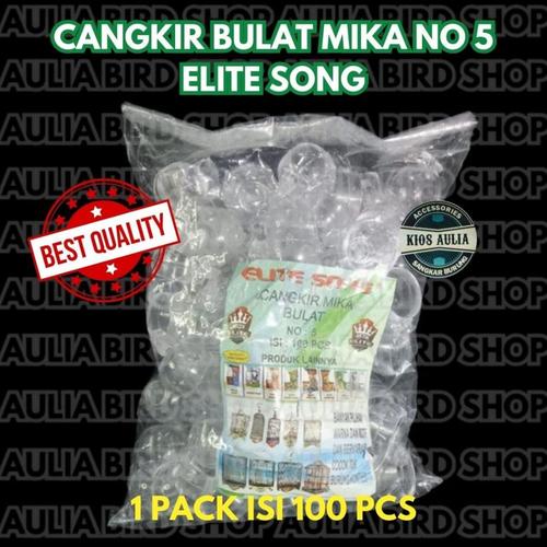 Jual CEPUK CANGKIR BULAT MIKA NO 5 ELITE SONG 1 PACK BENING | TEMPAT ...