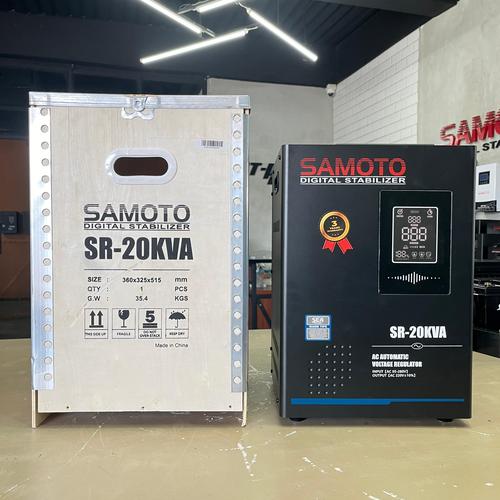 Jual Stabilizer SAMOTO AVR Stabilizer Relay SR20KVA Relay Controlled ...