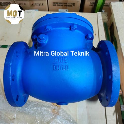 Jual Swing Check Valve Cast Iron PN16 6" Inch / DN150 - Jakarta Barat ...