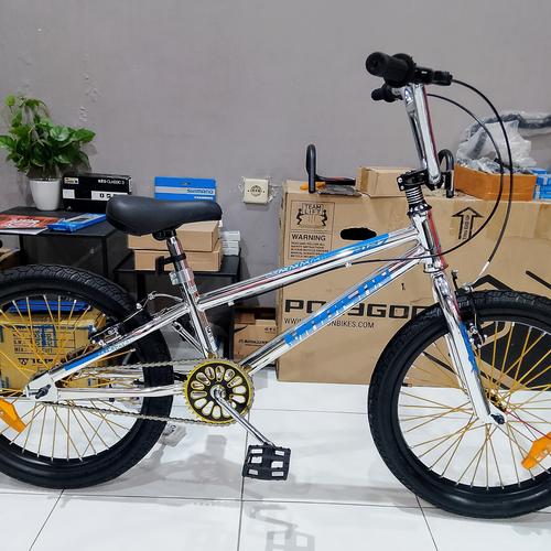 Jual Sepeda BMX MORISON 20" CHROME CLASSIC SILVER LIMITED EDITION BARU ...