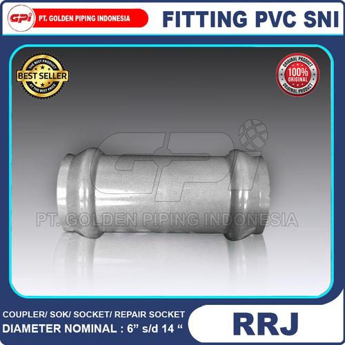 Jual COUPLER/ SOK/ SOCKET/ REPAIR SOCKET PVC SNI RRJ UKURAN 6" - 14 ...
