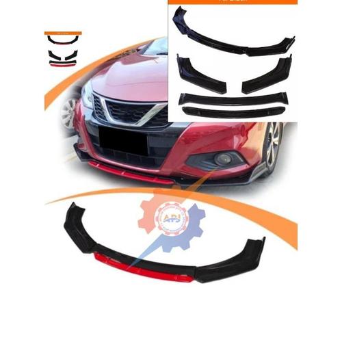 Jual New front lips bumper depan universal winglet splitter PLASTIK ABS ...