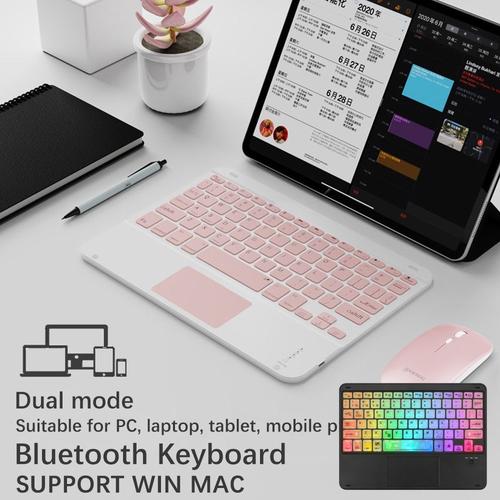 Promo 10inch Wireless Keyboard With TouchPad Macaron Colourful / Touch ...