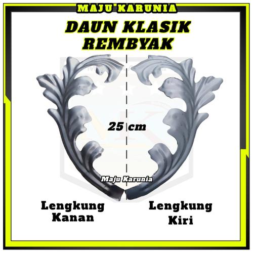 Jual Daun Klasik Rembyak Besi plat Aksesoris Ornamen Pagar Besi Tralis ...