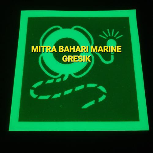 Jual Stiker IMO Symbol Lifebuoy with Line and Light Uk. 15x15Cm IMPA ...