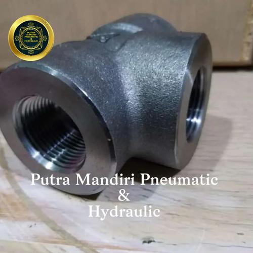 Jual Reducer Tee Besi Class 3000 1 x 1/2" inch Vlok Tee Carbon Steel ...