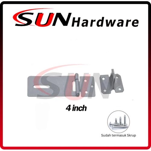 Jual Overpal Gembok Plat 4 Inch 10 Cm Tempat Cantolan Engsel Pintu ...