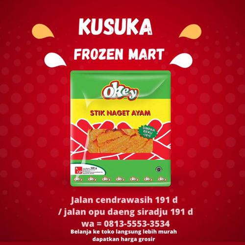 Jual OKEY NUGGET CHICKEN STICK 500GR - Kota Makassar - KUSUKA Frozen ...