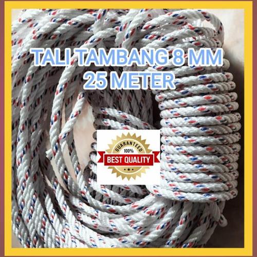 Jual TALI TAMBANG 8MM ( 25 METER) / TALI TRUK / TALI TAMBANG ECERAN ...