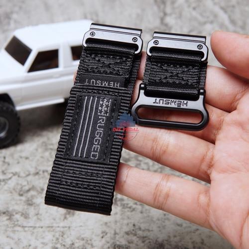 Jual HEMSUT STRAP Garmin Quickfit 20mm RUGGED STRIPE - Hitam, S - Kota ...