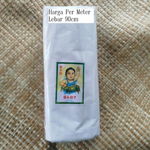 Jual Kain Kafan Putih Per Meter Lebar 90 cm +- Mori Baby Kain Mori Kain ...