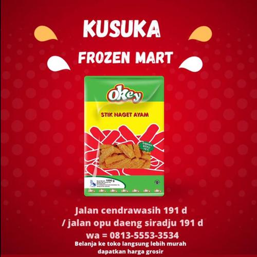 Jual OKEY NUGGET CHICKEN STICK 1Kg - Kota Makassar - KUSUKA Frozen Mart ...