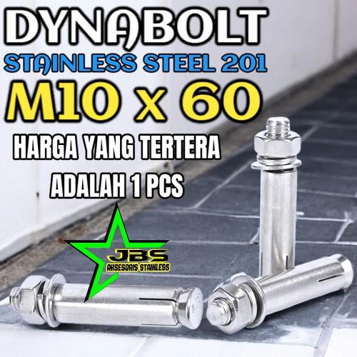 Promo DYNABOLT BOLT M10×60 STAINLESS 201 - ANCHOR BOLT - Kab. Tangerang ...