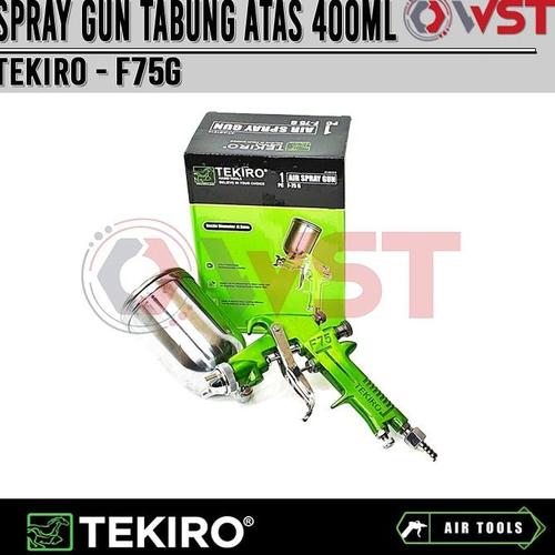 Jual Tekiro F75G Spray Gun Tabung Atas F 75 G 400cc / Semprotan Cat ...