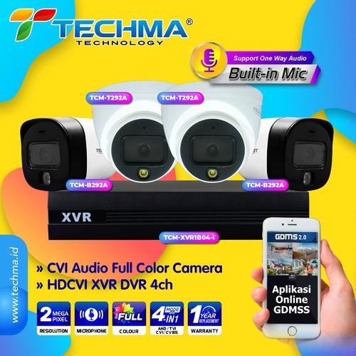 Promo Techma Paket CCTV Full Color Audio Rekam suara lengkap.Gebyar 10. ...