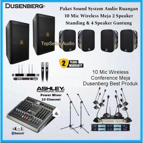 Promo Paket Sound System Ruangan 10 Mic Meja Wireless Conference ...
