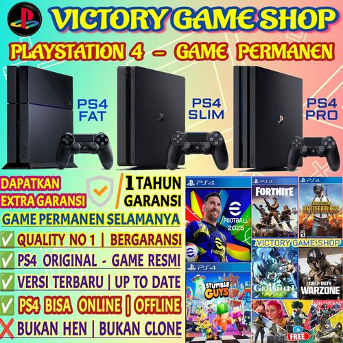 Jual SONY PS4 SLIM / PS 4/ PLAYSTATION 4 + STIK ORI WIRELESS KOMPLETE ...