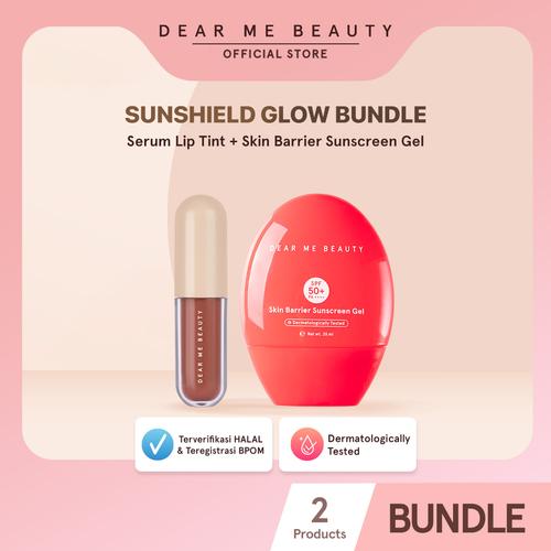 Promo Dear Me Beauty Sunshield Glow Bundle - Skin Barrier Physical ...