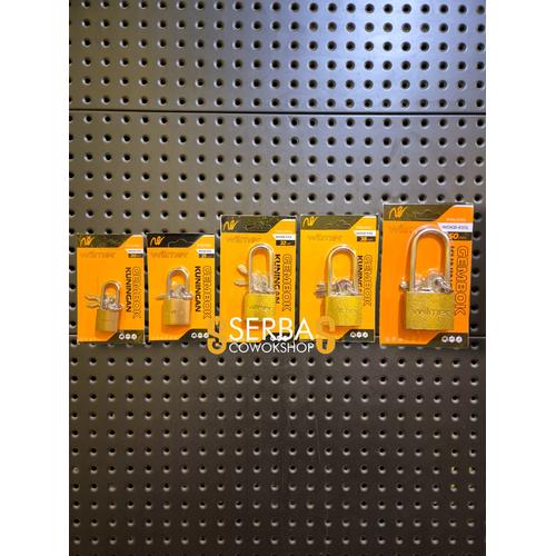 Jual Gembok Kuningan Leher Panjang 20mm 25 mm 32mm 38 mm 50 mm Gembok ...