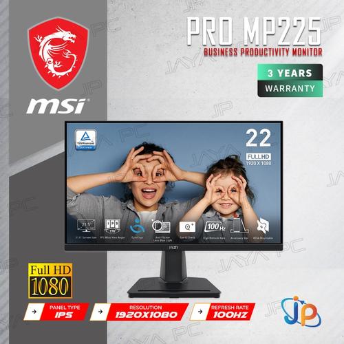 Jual Monitor MSI LED IPS PRO MP225 - Full HD 22" Inch - Kota Semarang ...