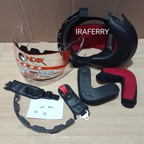 Jual busa helm kyt 2 vision satu set kancing klip BESI kaca warna hitam ...